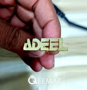 Handmade Custom Name Gold Plated Cufflinks For Men's Clothing