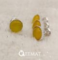 Yellow Agate Lapel Clothing Buttons for Men's Shirts